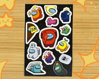 Among Us: Crewmates | Sticker Sheet - Etsy