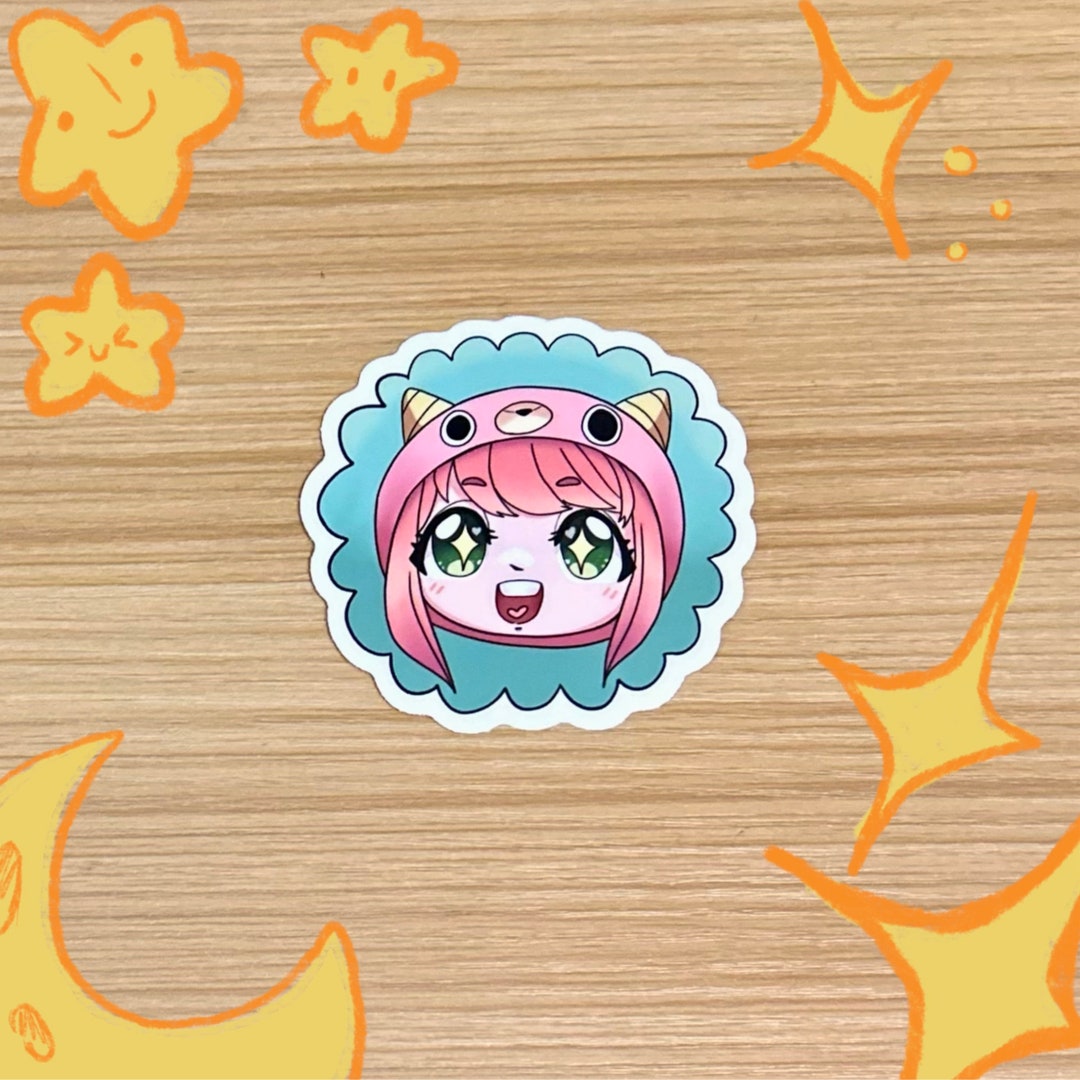 Anya Cute Anime Sticker for Laptop, Water Bottle, Gifts, and Etc Spy ...