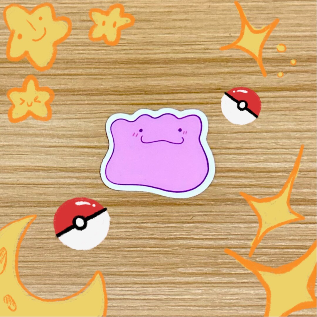 Cute Silly Ditto Friend Sticker for Laptop, Water Bottle, Gift, and Etc ...
