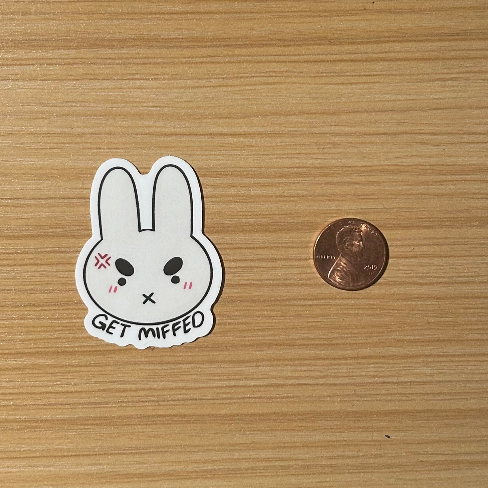 Miffy Angry 2 Sticker for Laptop, Water Bottle, Notebook, Gift, and Etc ...