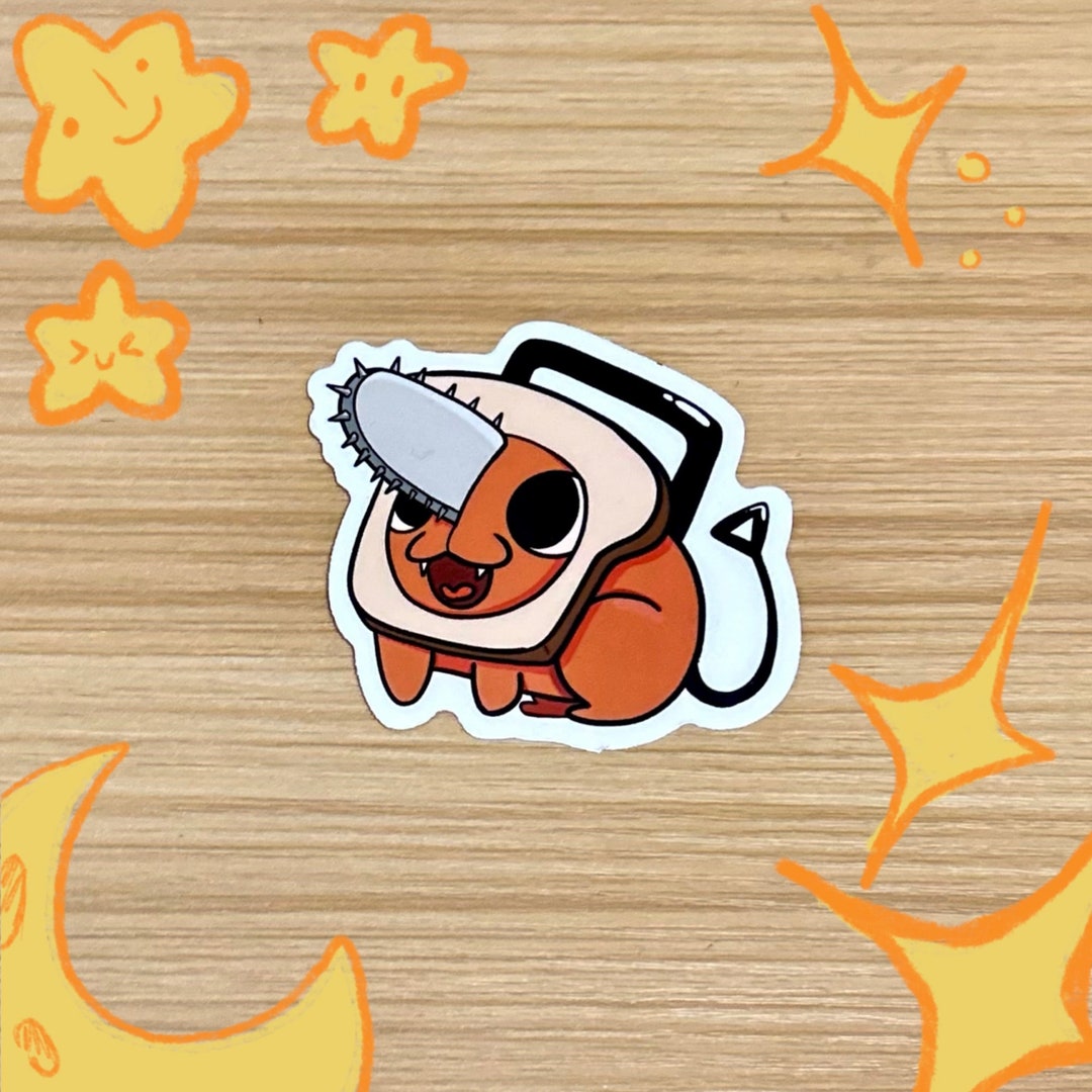 Bread Pochita Chainsaw Anime CSM Sticker 3" - Etsy