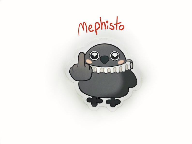 LADS Mascots Flipping You off 3" Waterproof Stickers - Etsy