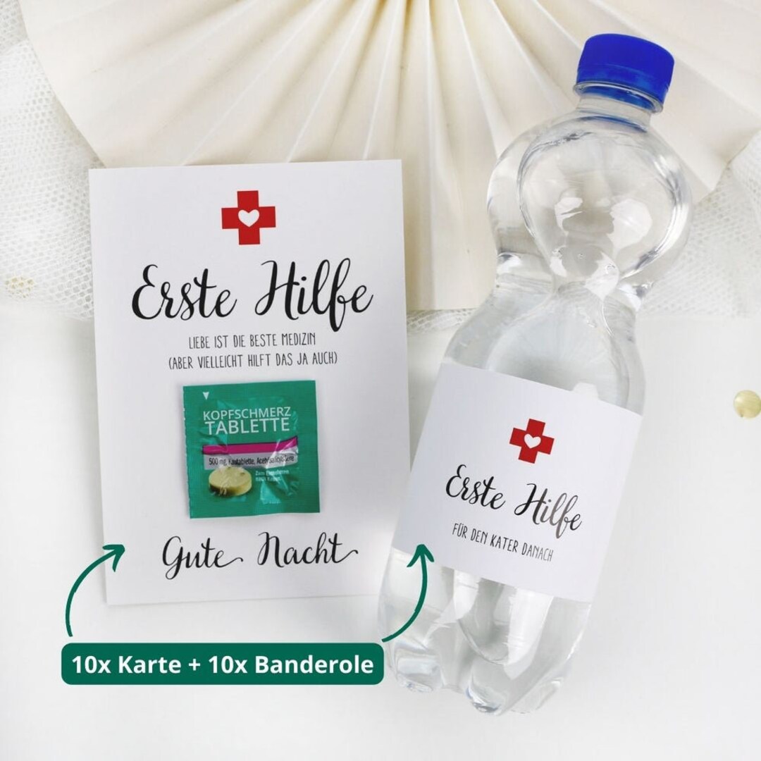First Aid Hangover Set 20 Pieces DIY Bachelorette Party - Etsy