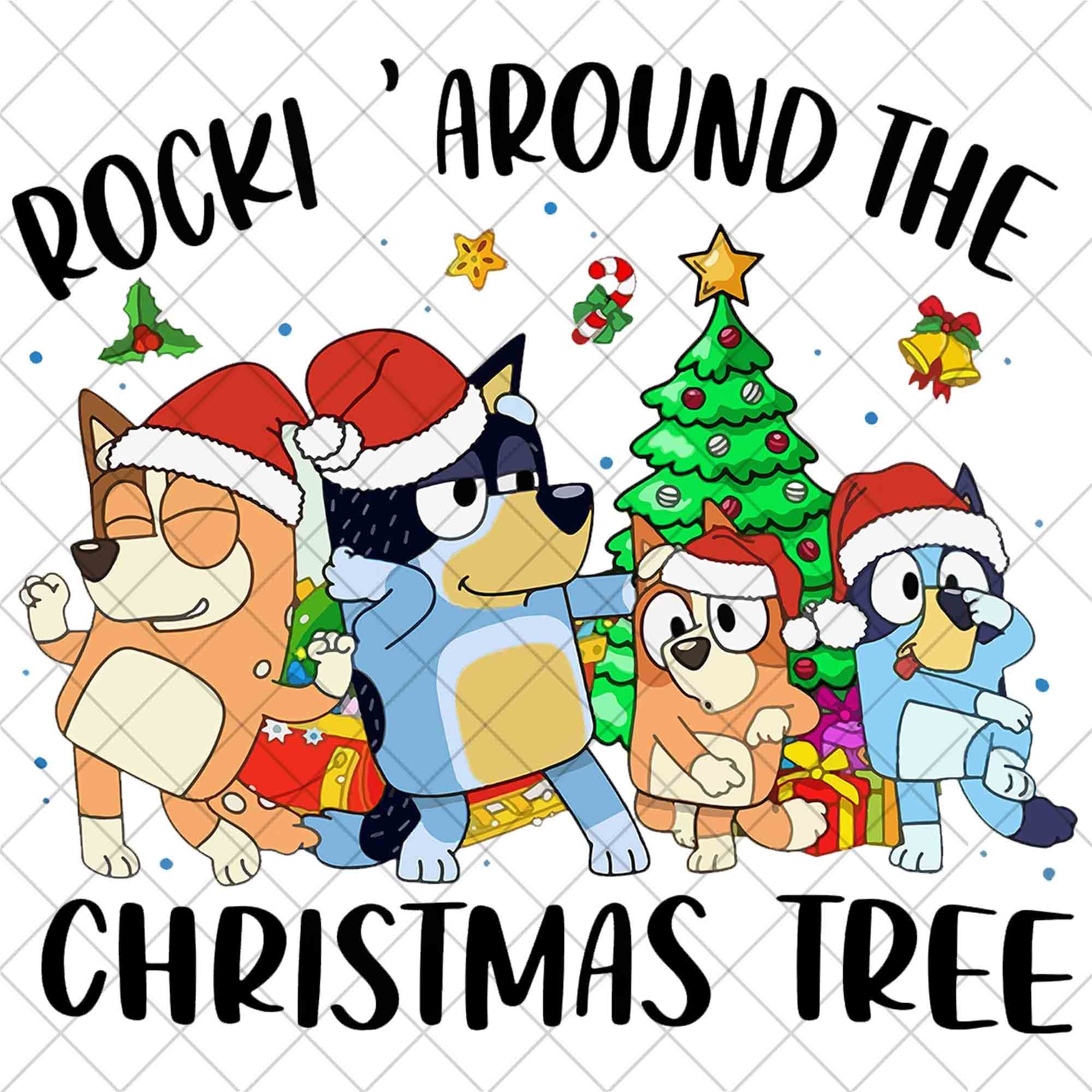 Bluey Christmas Tree Png Bluey Tree Farm Bluey Family - Etsy