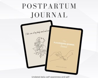 Postpartum Days Journal instant Download Mothers Goodnotes - Etsy