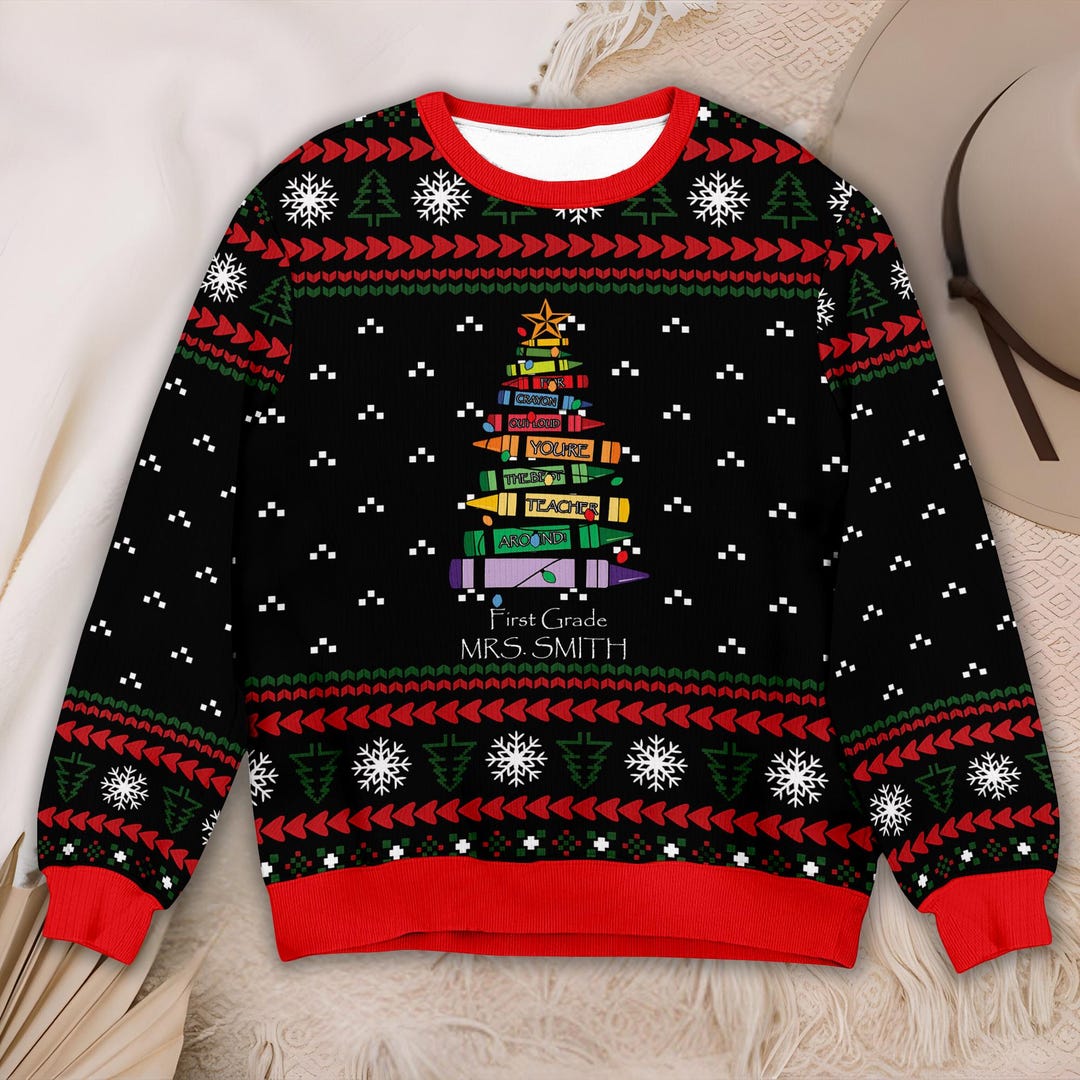 You're the Best Teacher Personalized 3D Knitted Ugly Sweater, Gift for ...