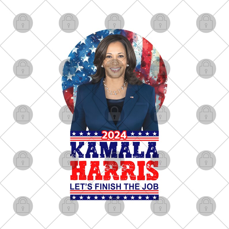 2024 Kamala Harris Let's Finish the Job Shirt Sublimation Design ...