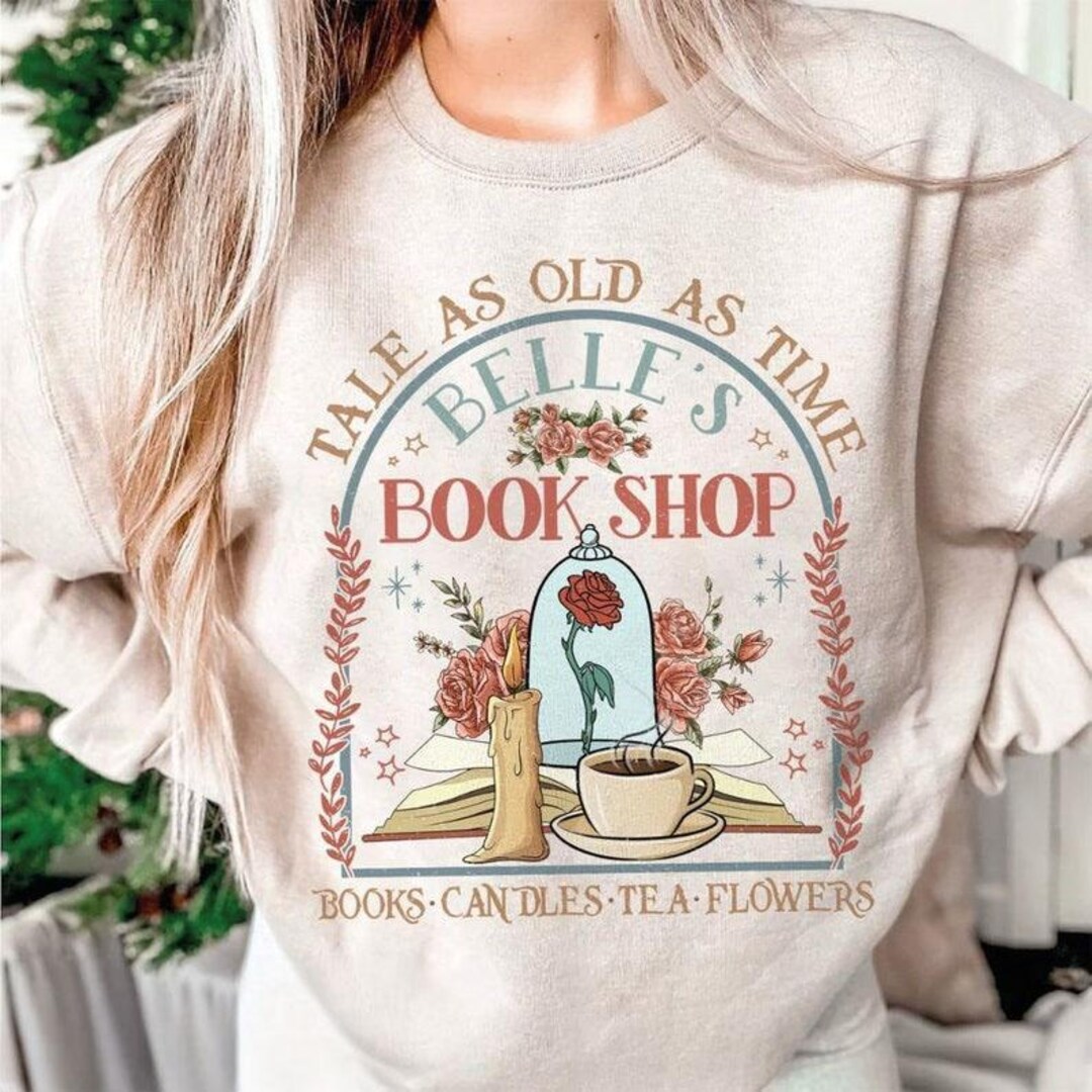 Retro A Tale as Old as Time Belle's Book Shop Shirt, Princess Belle's ...