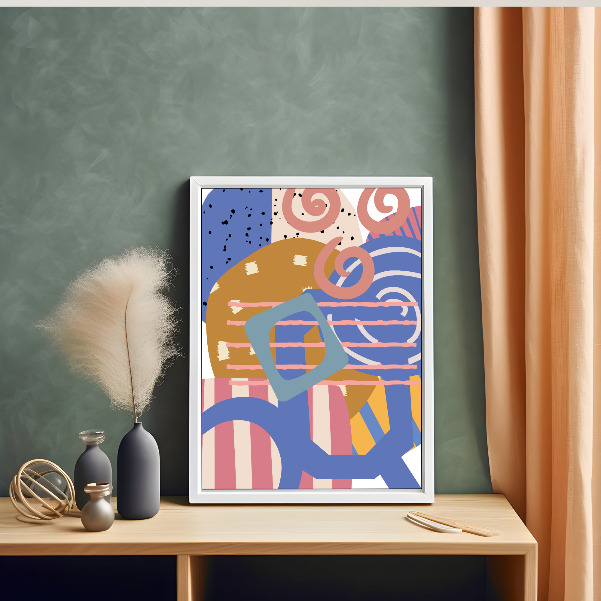 Poster Colorful Patterns, Collage as a Digital Poster, Download Poster ...