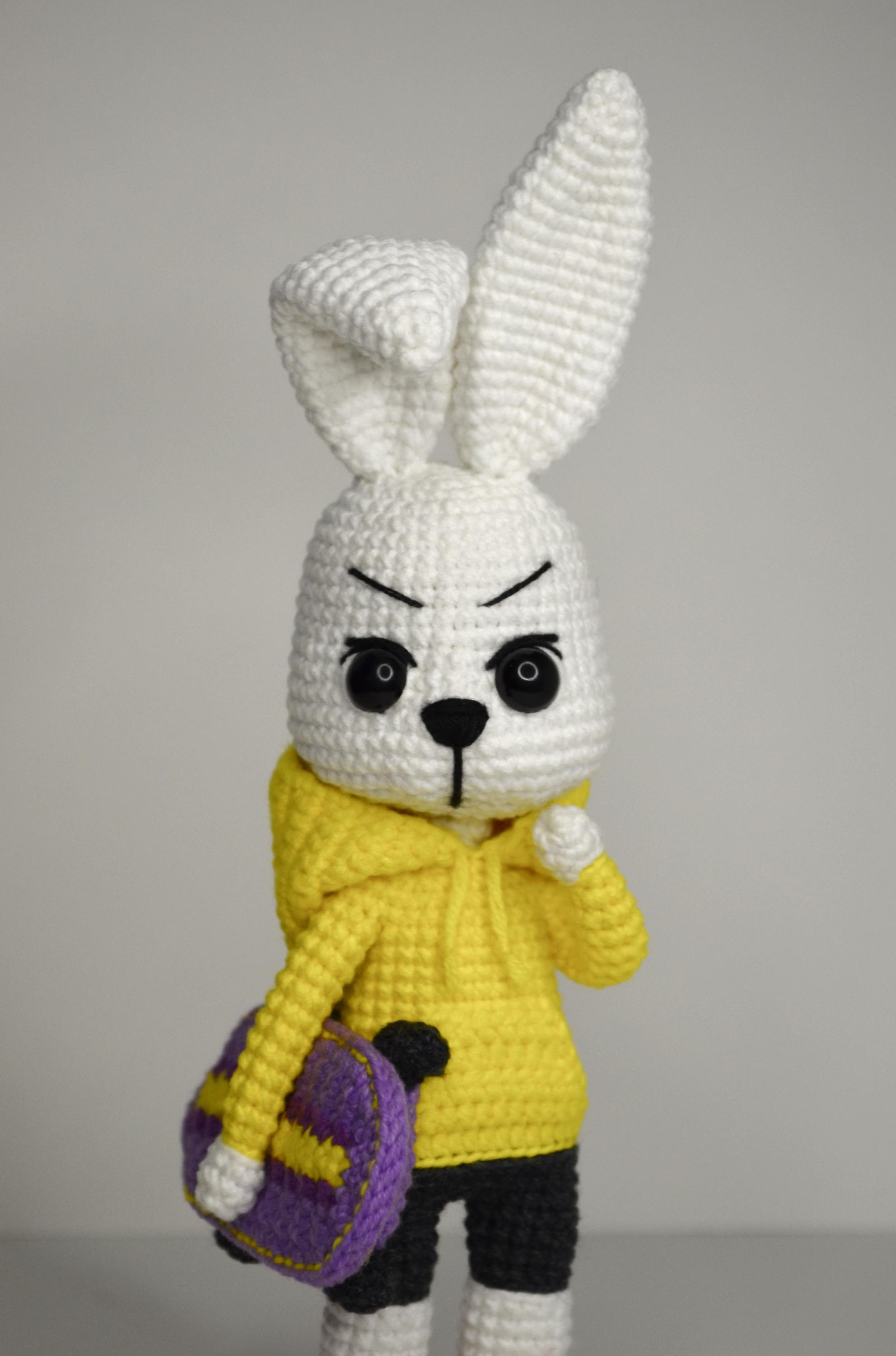 Crochet Hare Pattern Pdf, White Rabbit Amigurumi Toys Crochet Pattern ...