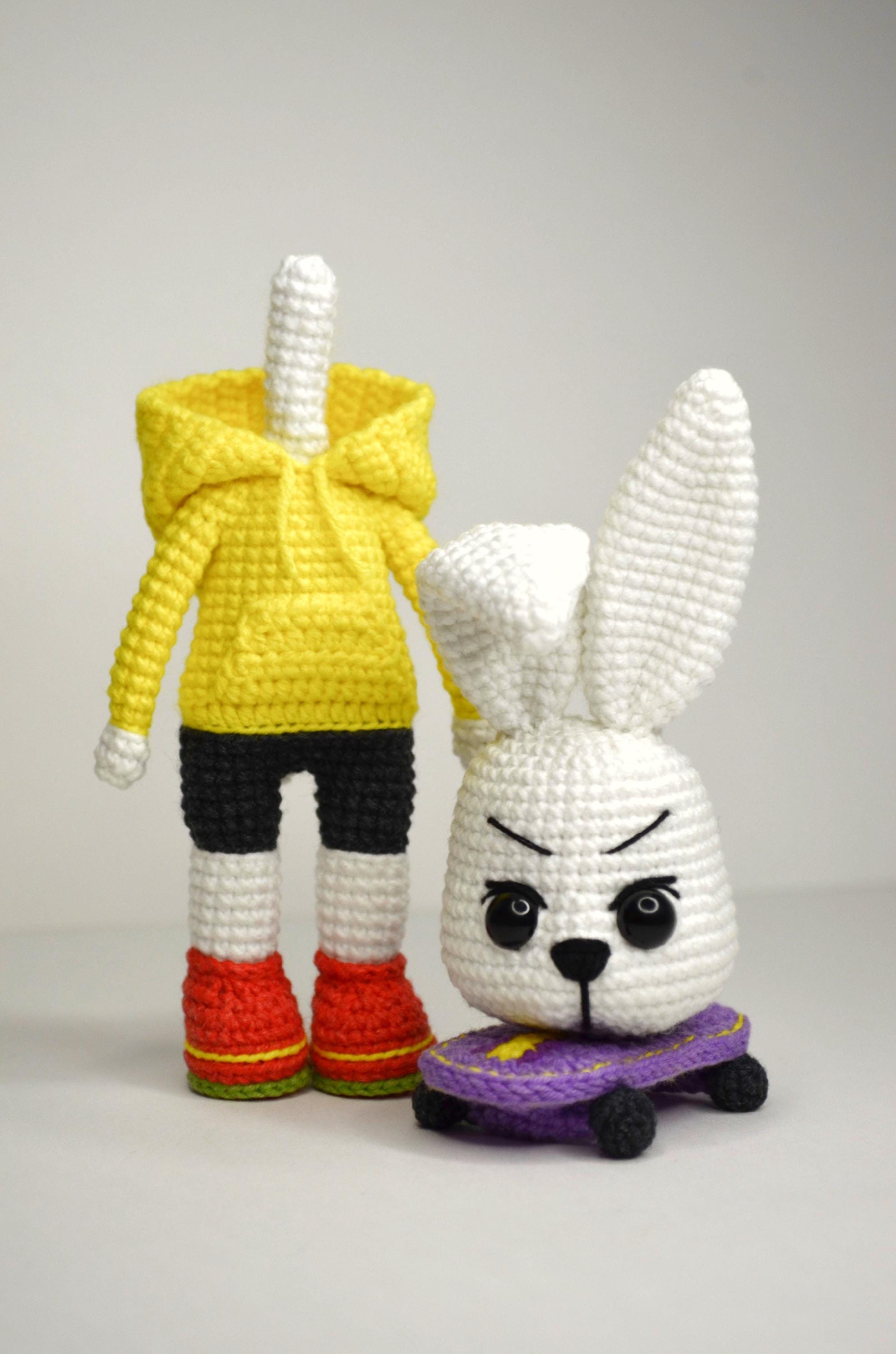 Crochet Hare Pattern Pdf, White Rabbit Amigurumi Toys Crochet Pattern ...