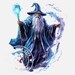 WIZARD PNG Water Color CLIPART Magic Wizard Png Digital - Etsy