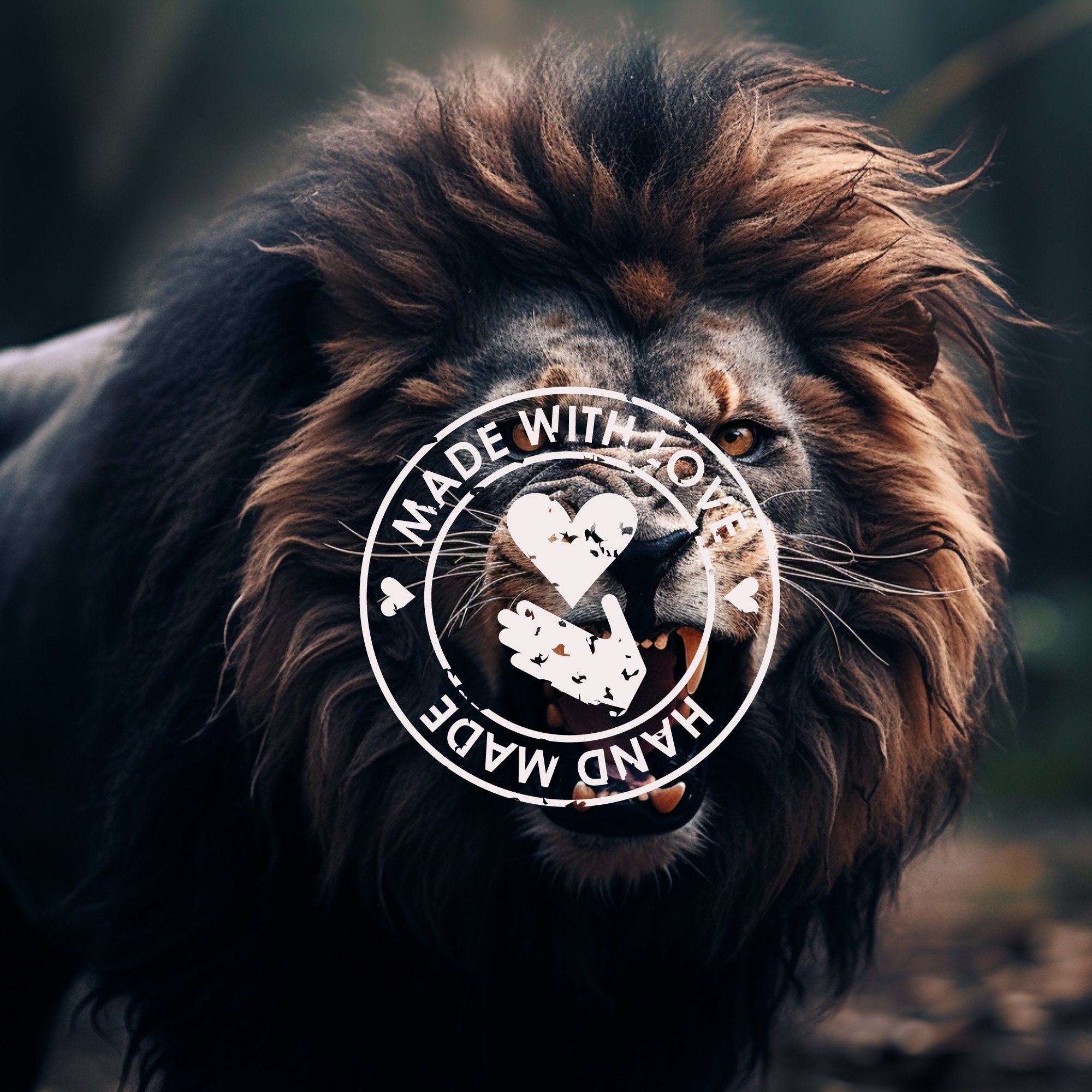 Pure Fury Angry Lion Angry Black Lion Lion's Face - Etsy