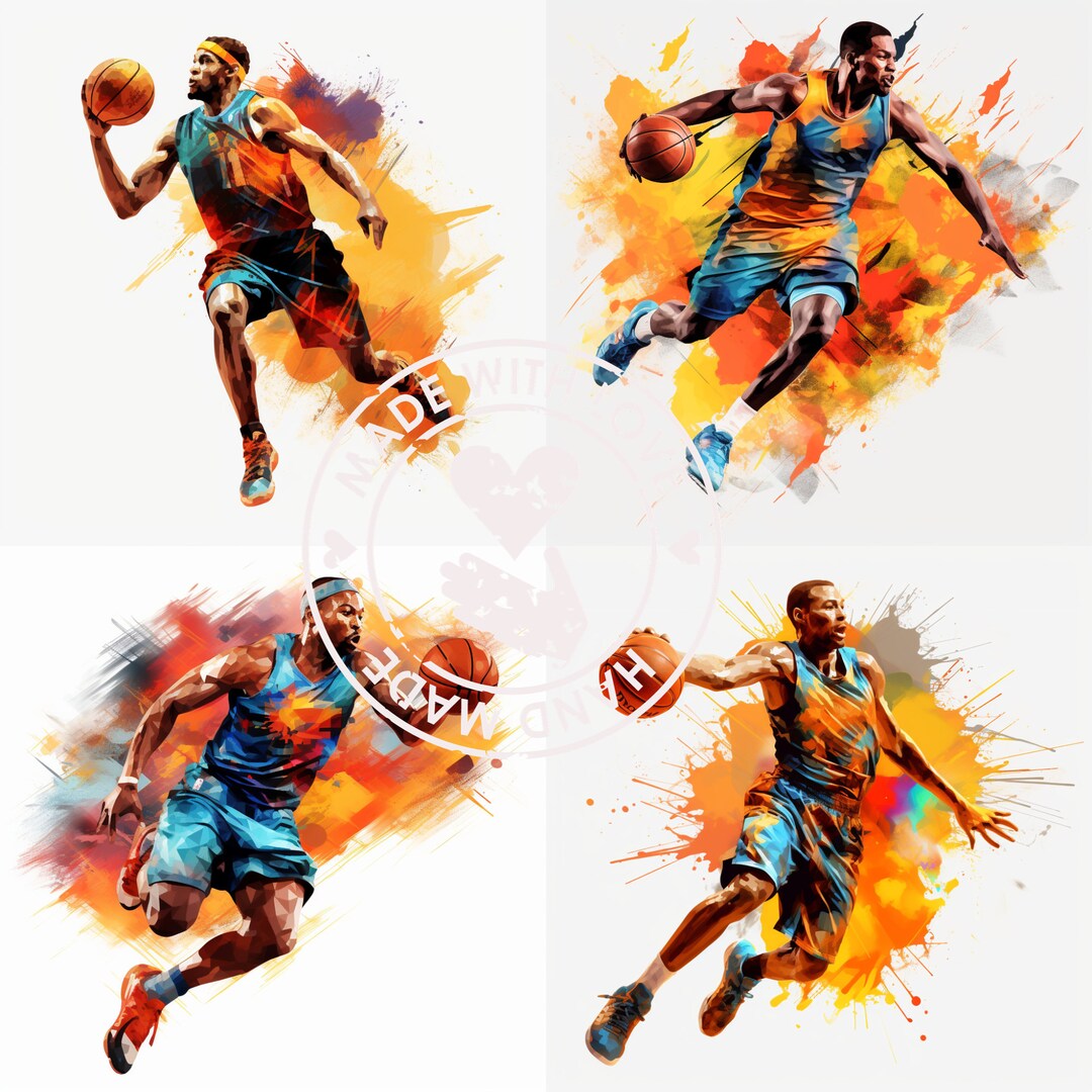 BASKETBALL PNG Water Color CLIPART Sports Png Digital - Etsy