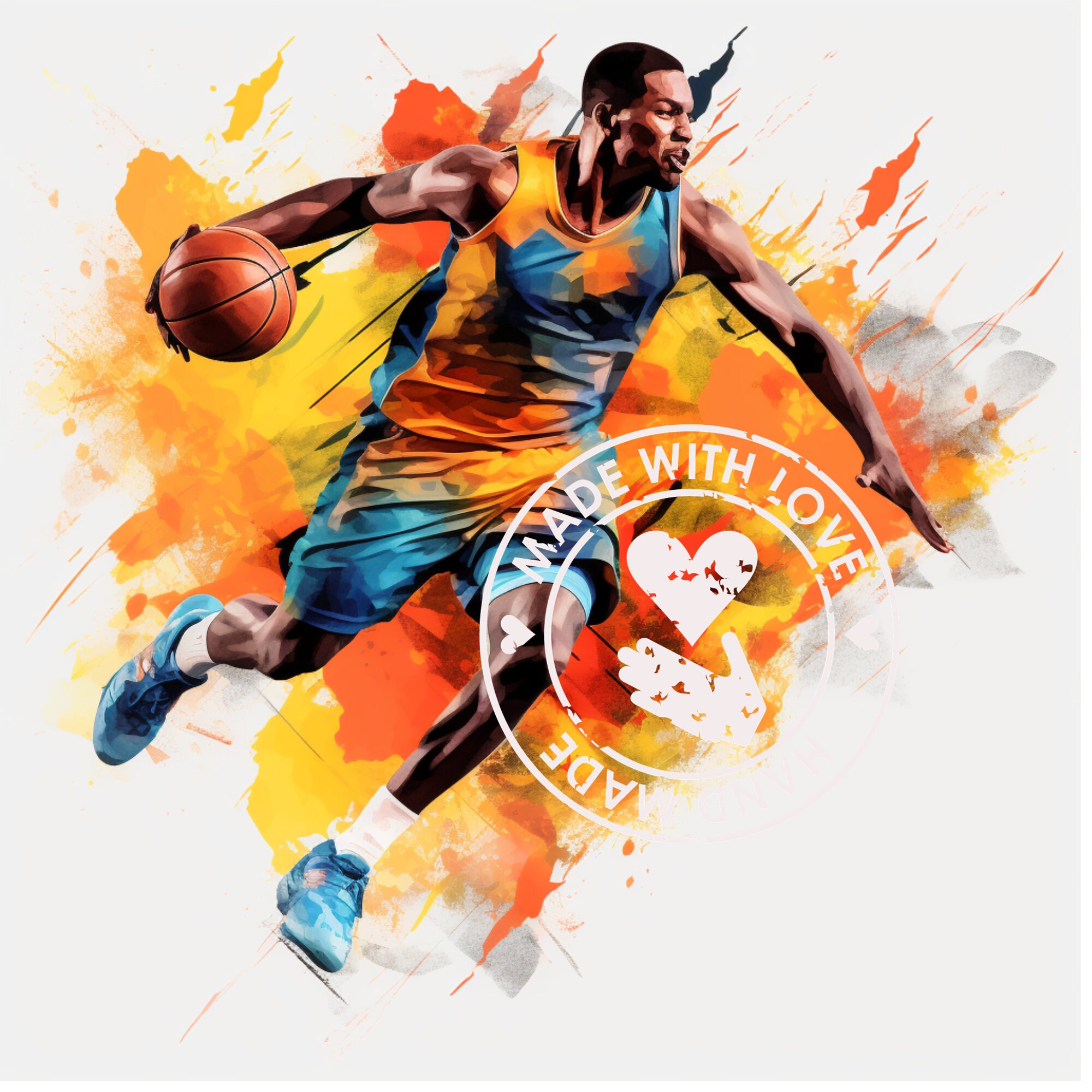 BASKETBALL PNG Water Color CLIPART Sports Png Digital - Etsy