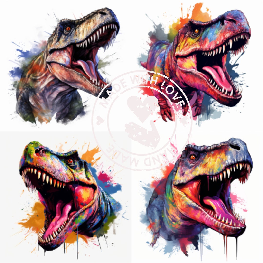 TREX PNG Water Color CLIPART Dinosaur Png Digital Download - Etsy