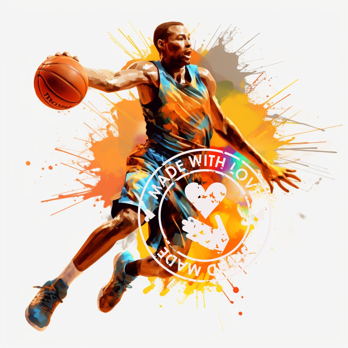 BASKETBALL PNG Water Color CLIPART Sports Png Digital - Etsy