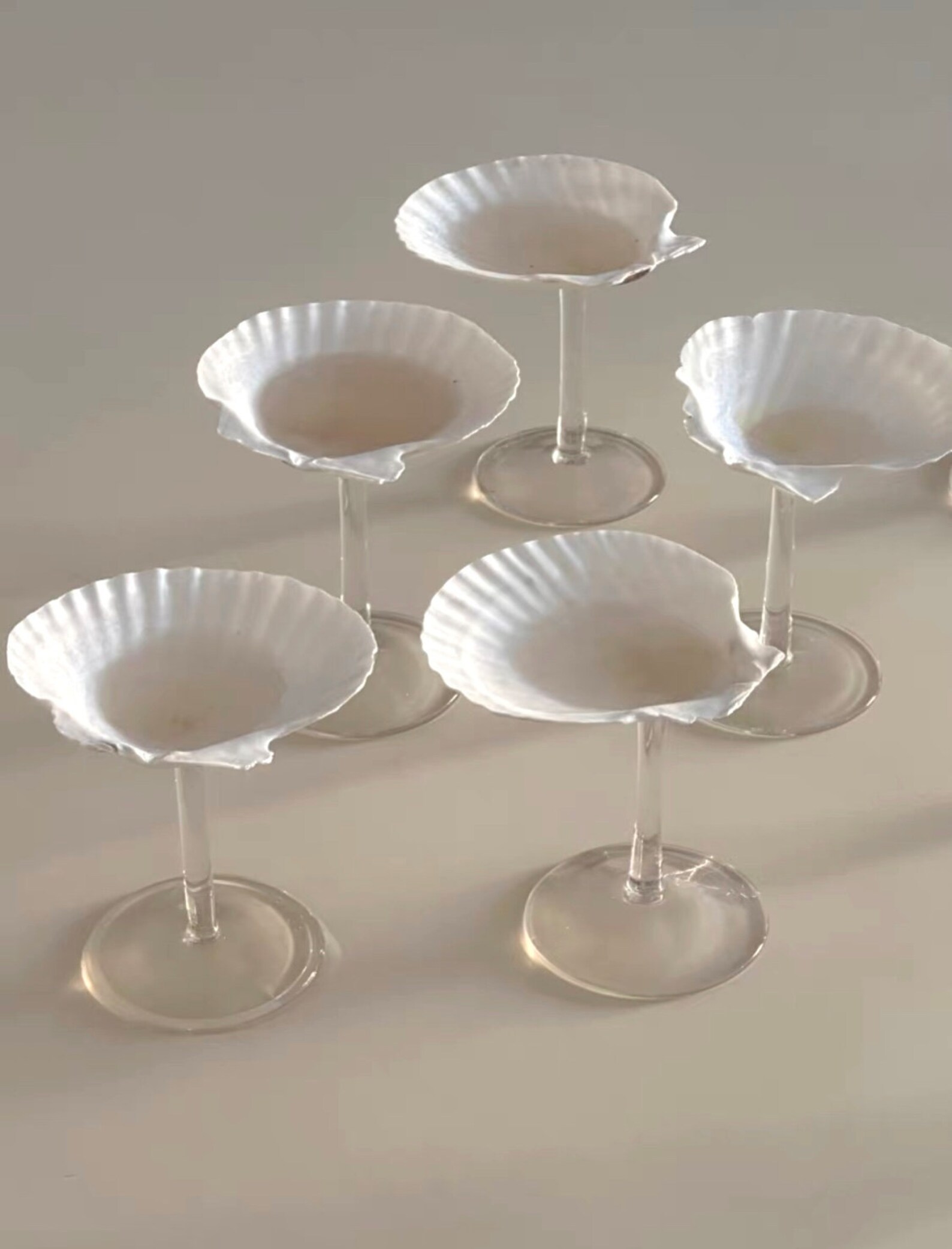 Seashell Glassware Gift Set Wine Coupe Conch Cup Couple Anniversary ...