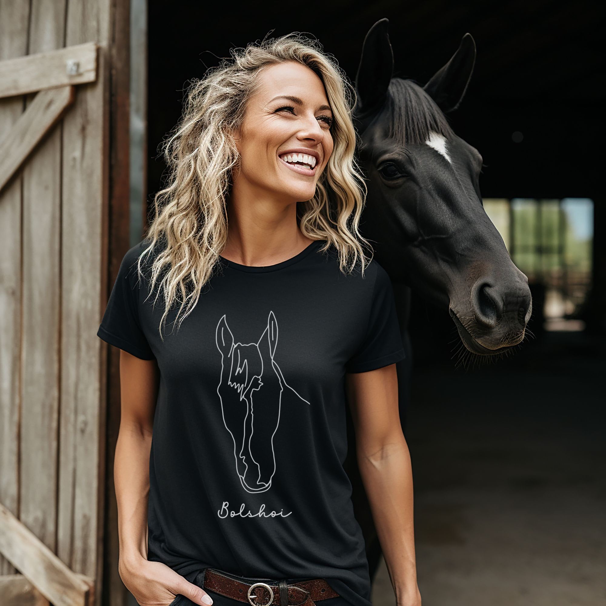 Custom Horse Shirt, Custom Horse Drawing, Personalized Horse Tee, Horse ...