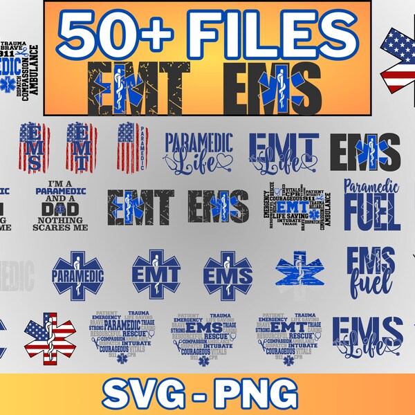 Emt Svg - Etsy