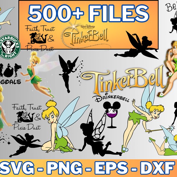 Tinkerbell Svg - Etsy