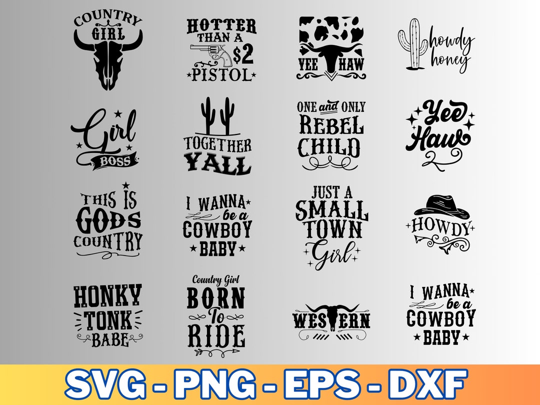 Western Svg Bundle, Western Svg,country Svg,cowboy Svg,farm Svg,western ...