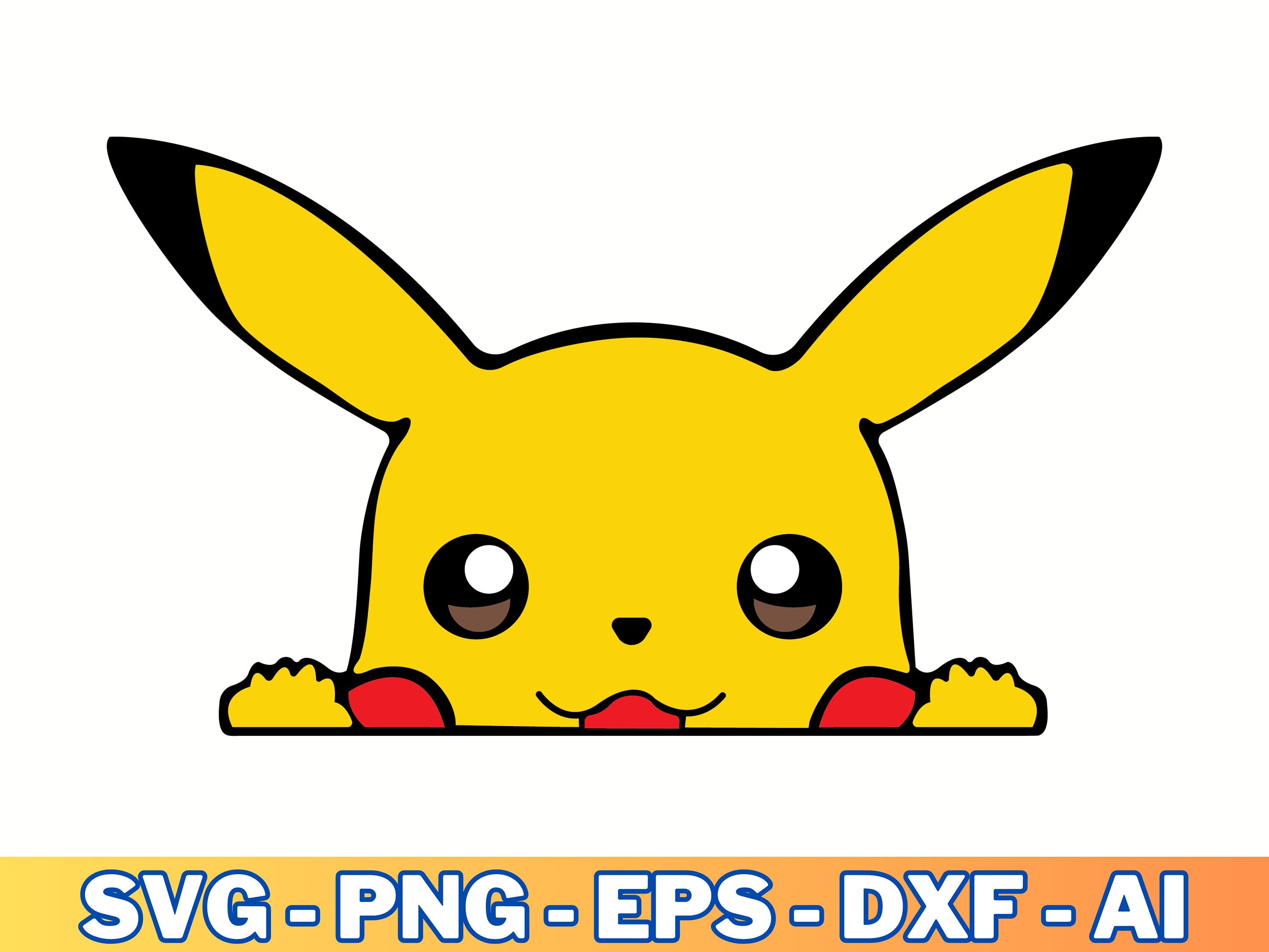 Pikachu Svg , Pikachu Png , Pokemon Cricut Vector Bundle , Pikachu DIY ...