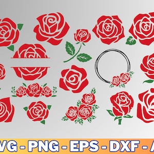 Rose Svg - Etsy