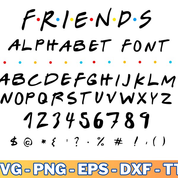 Friends Font - Etsy