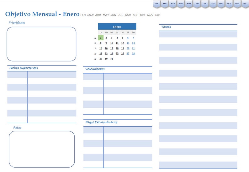 Digital Planner 2024 Spanish - Etsy