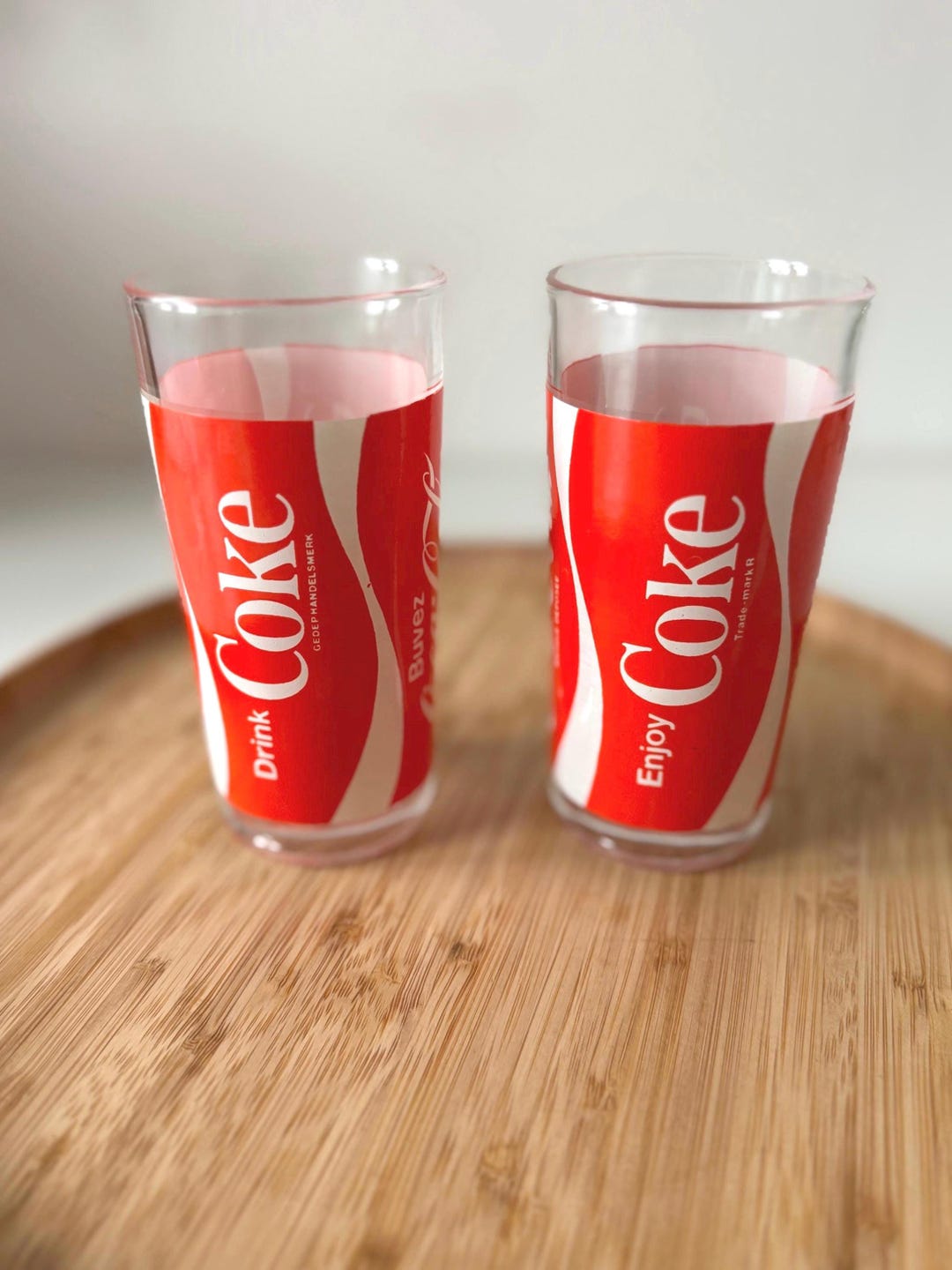 Vintage Coca Cola Coke Glasses Set of 2 - Etsy