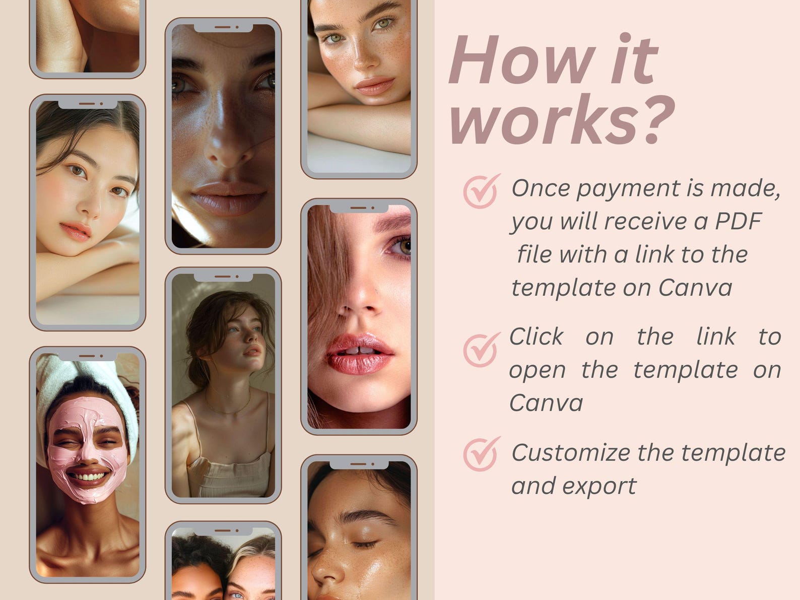 Skincare Instagram Story Format Skincare Template Esthetician Instagram ...
