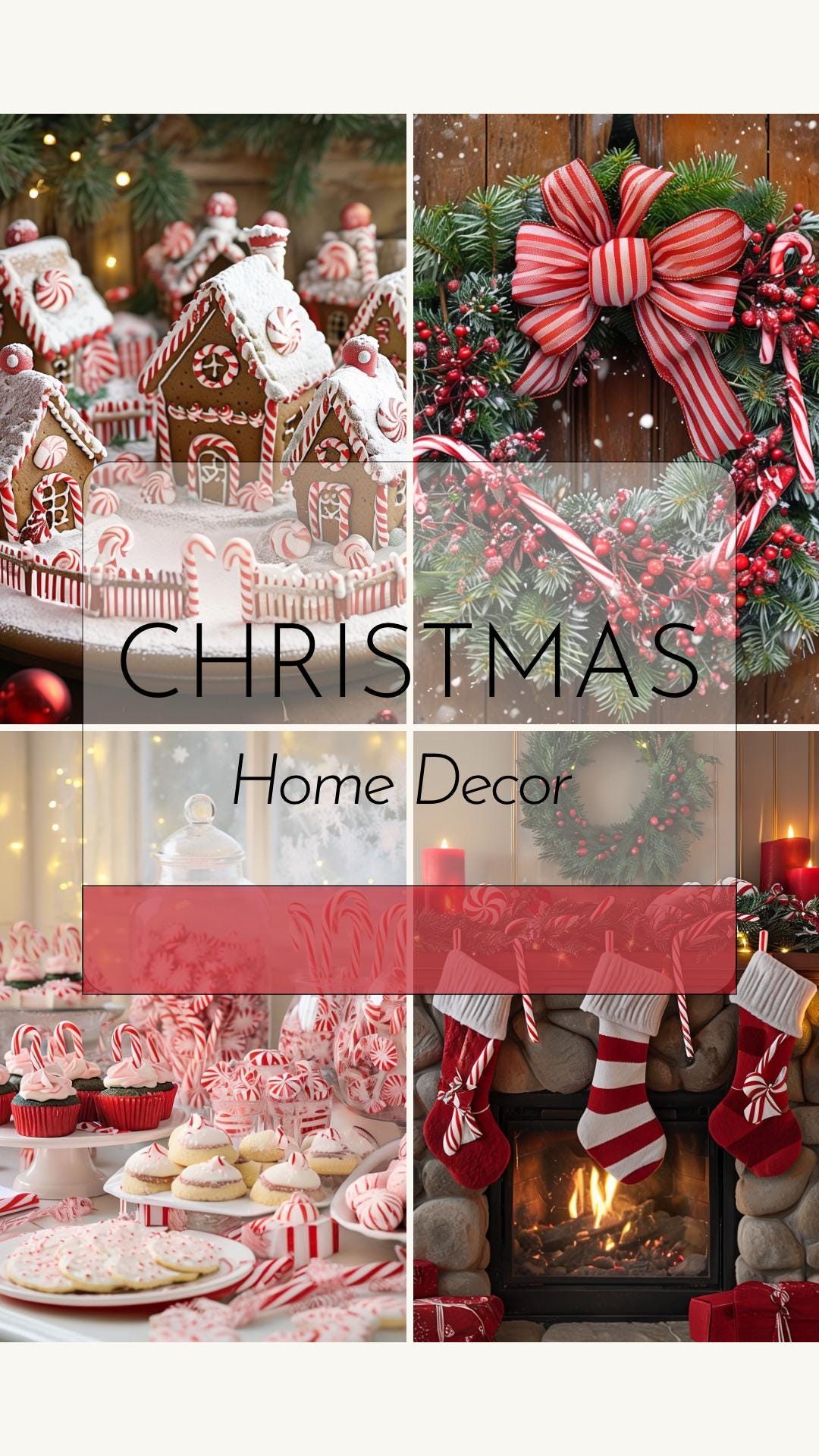 Peppermint Themed Christmas Stock Photos Festive Red & White Holiday ...