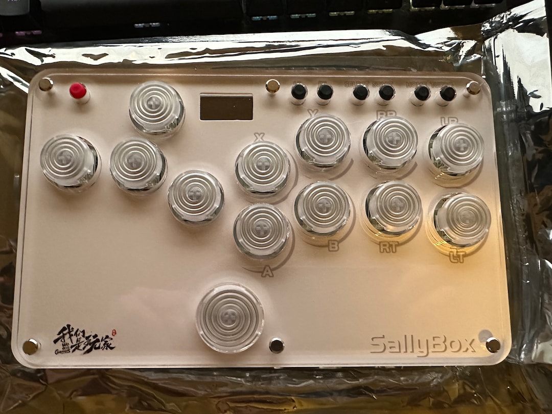 Leverless Arcade Stick Fightbox Style Sallybox Clear - Etsy