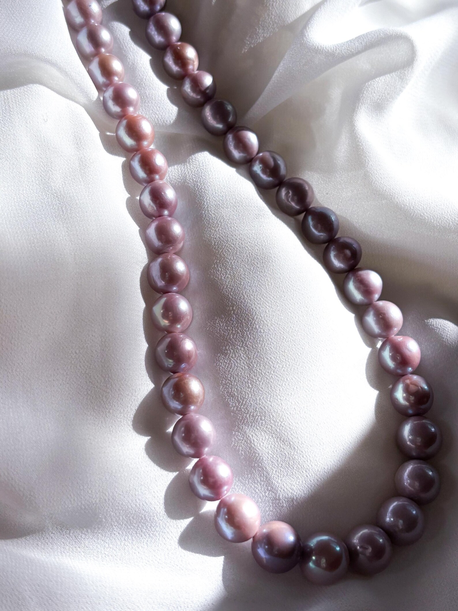 Lavender Dream – Matte Purple Edison Pearl Necklace Everyday Elegance ...