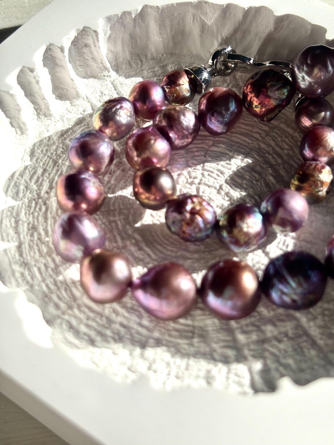 Midnight Clematis – Where Dusky Blooms and Baroque Pearls Dance in ...