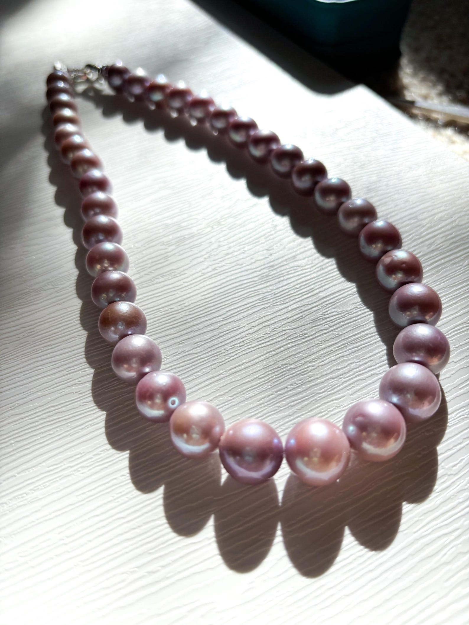 Lavender Dream – Matte Purple Edison Pearl Necklace Everyday Elegance ...