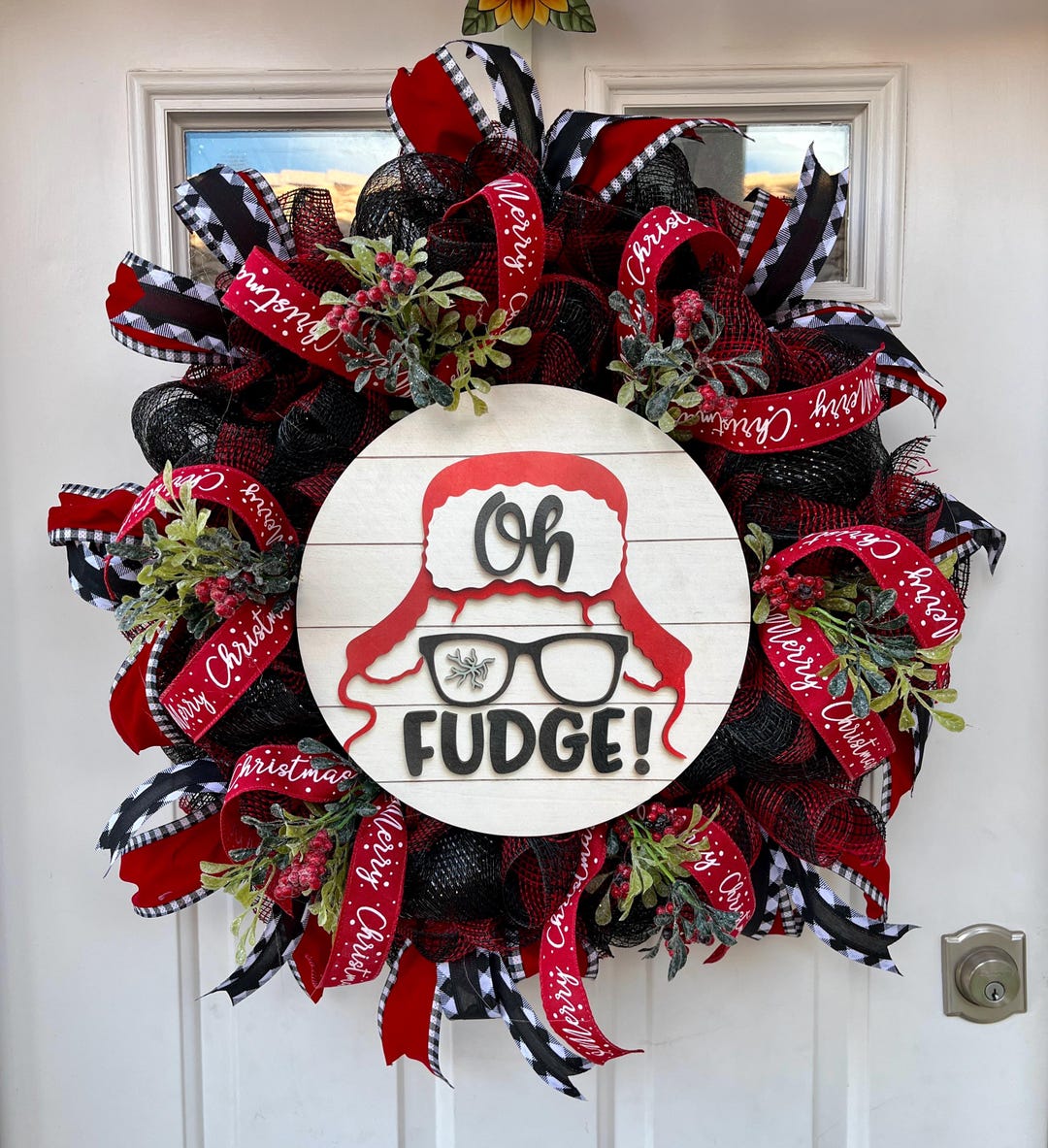 Oh Fudge! Christmas Wreath - Inspired Holiday Door Decor - Etsy