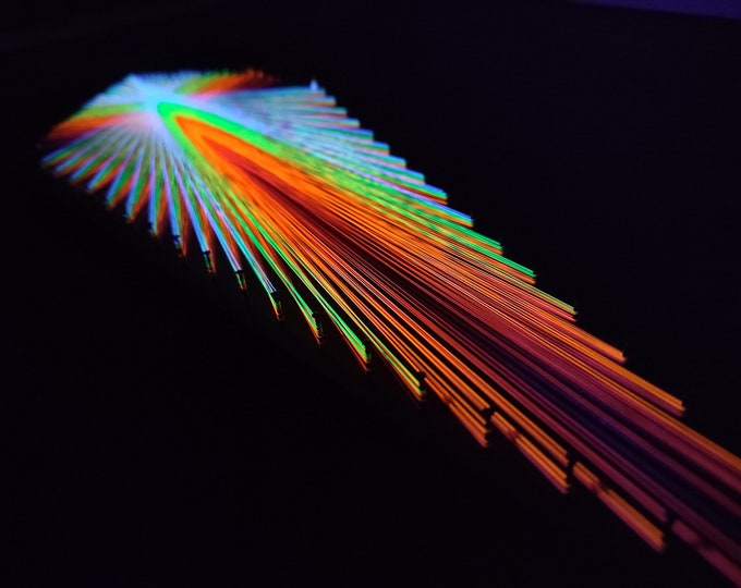 Arrow of Eros, Psychedelic String Art, God of Love, Wall Art, Home ...
