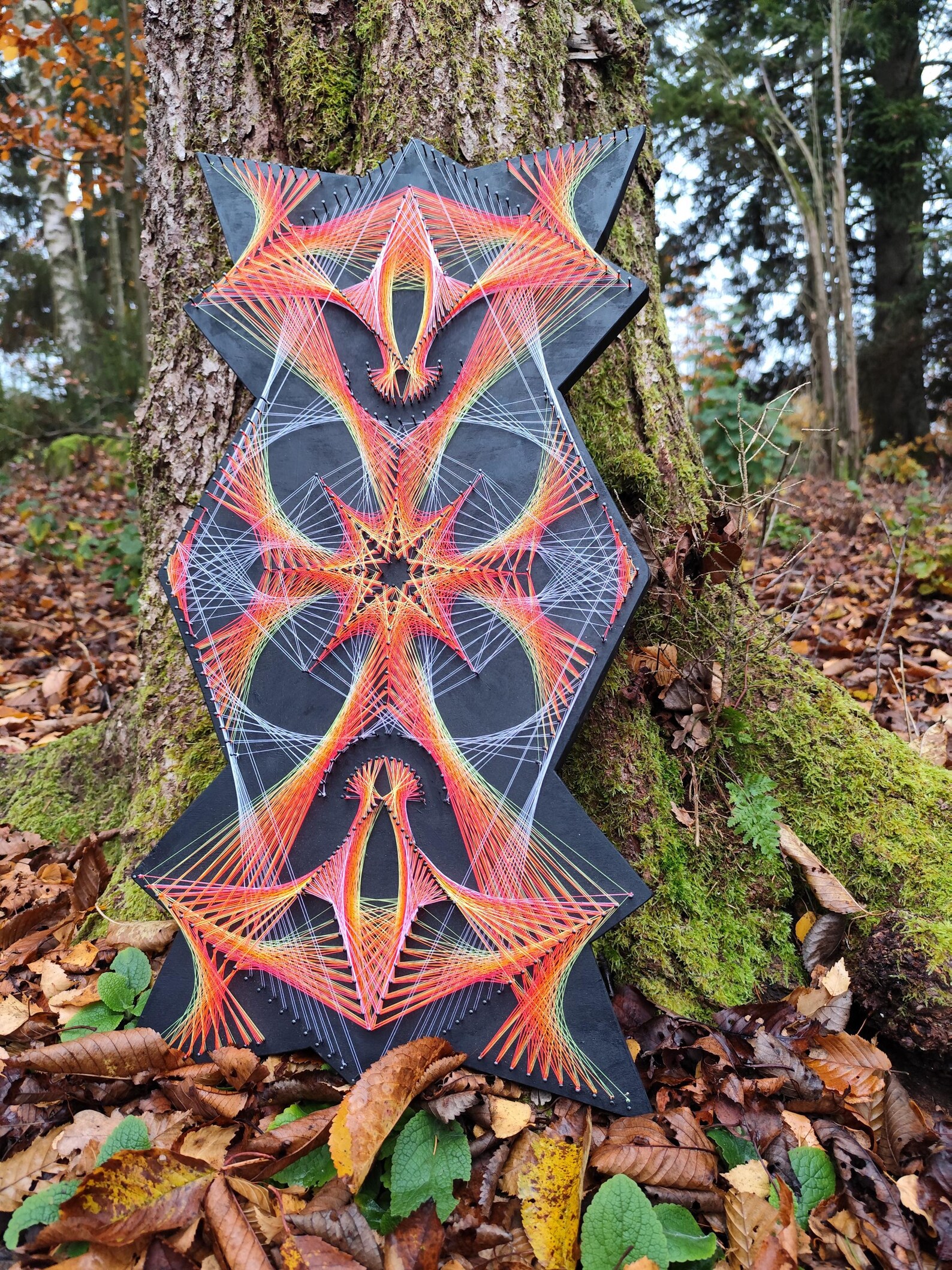Enchanted Creature Psychedelic String Art, Visionary Art, Sacred ...