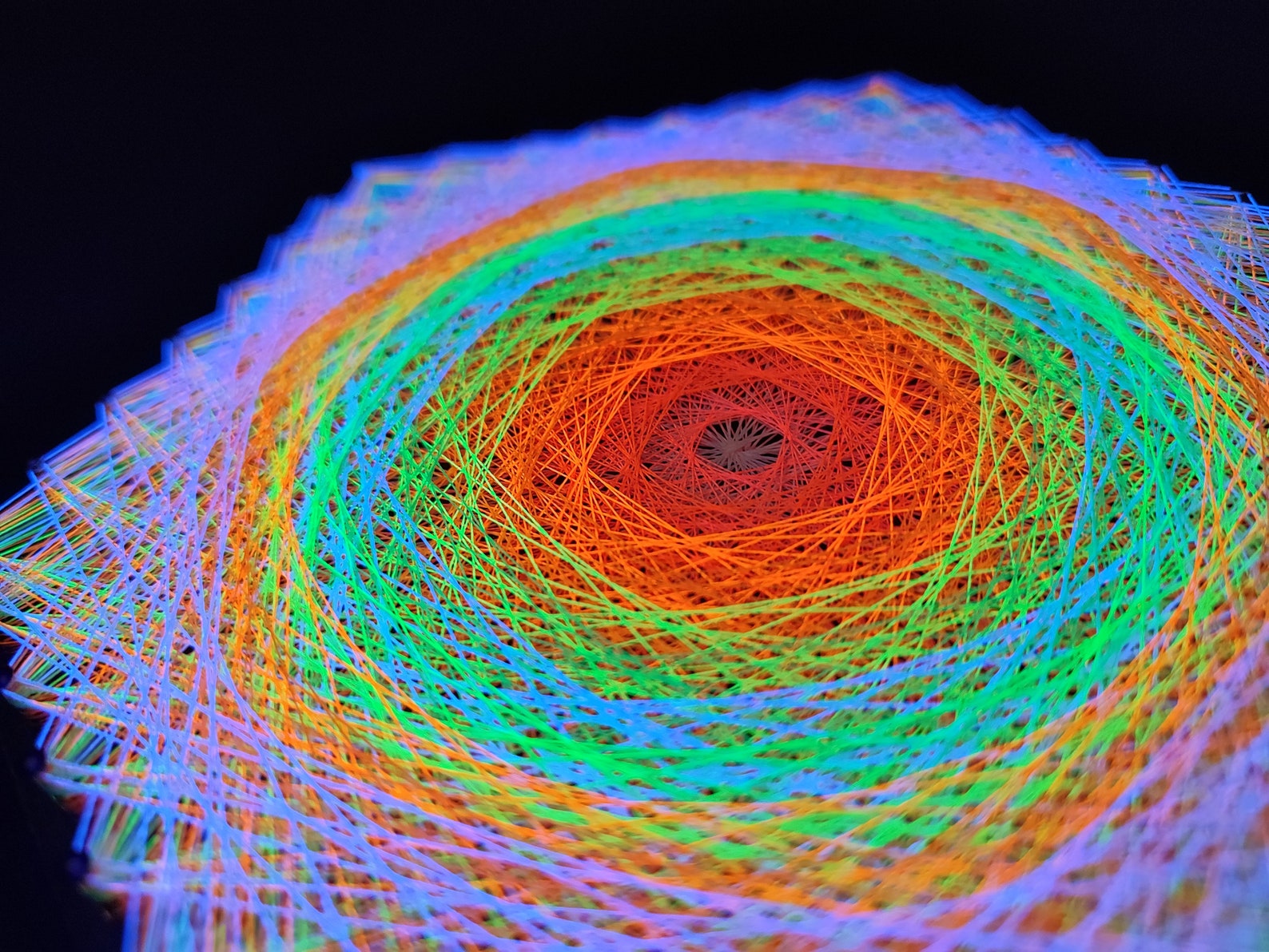 Nirvana - String Art, Sacred Geometry, Psychedelic, Wall Art, Psy Deco ...