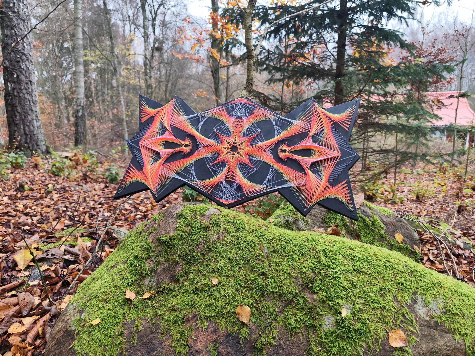 Enchanted Creature Psychedelic String Art, Visionary Art, Sacred ...