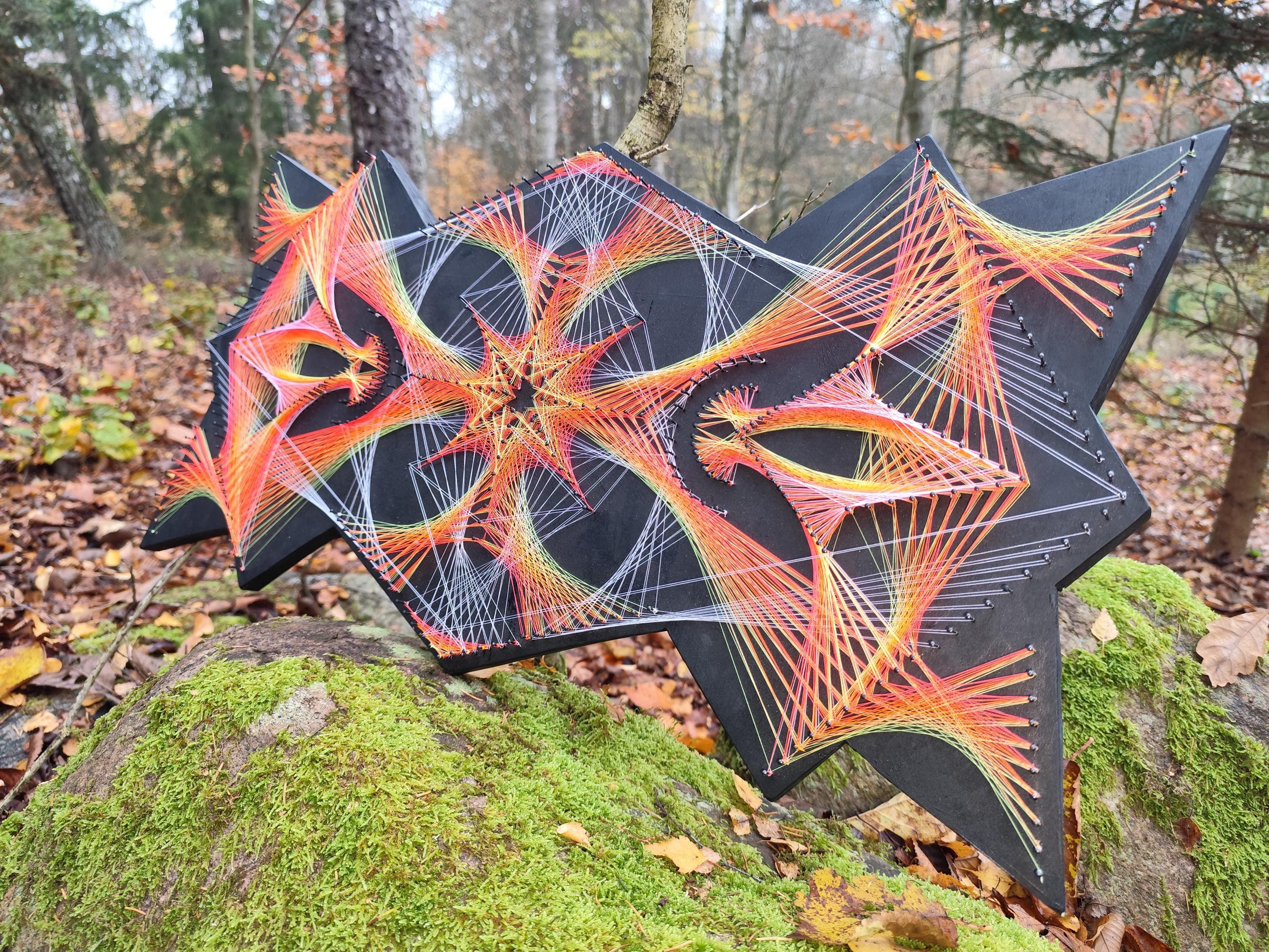 Enchanted Creature Psychedelic String Art, Visionary Art, Sacred ...