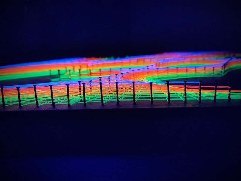 Fractal Dimensions - String Art, Sacred Geometry, Psychedelic, Wall Art ...