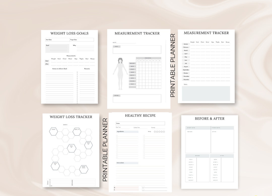 Weight Loss Planner 2024 Weight Loss Journal Weight Loss - Etsy
