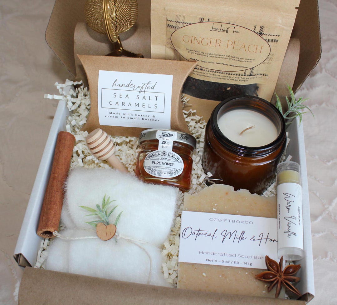 Loose Tea Box, Tea Gift for Her, Tea Gift Basket, Tea & Mug Gift, Happy ...