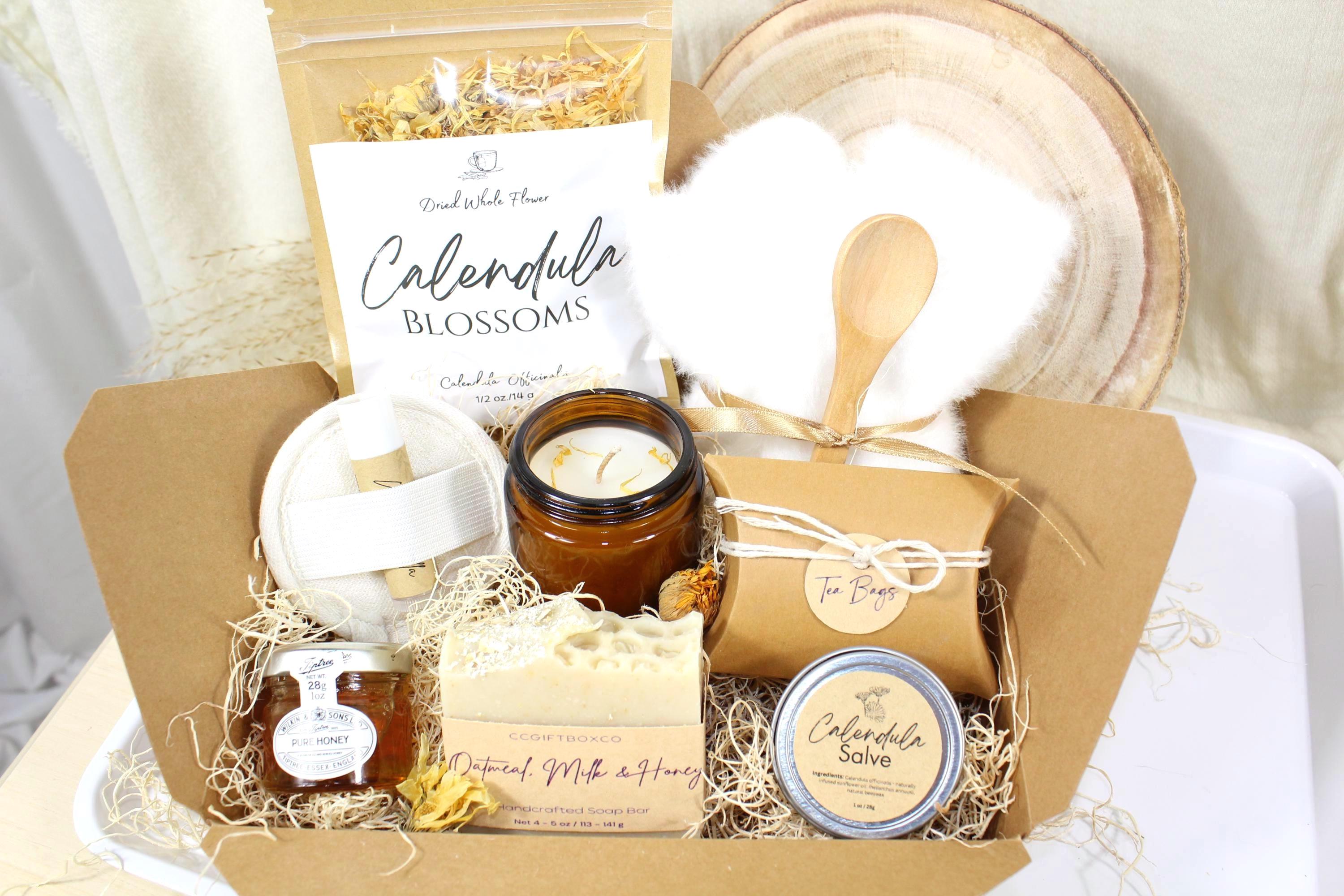 Relaxing Spa Gift Package for Her - Calendula Salve Healing Gift Box - Etsy