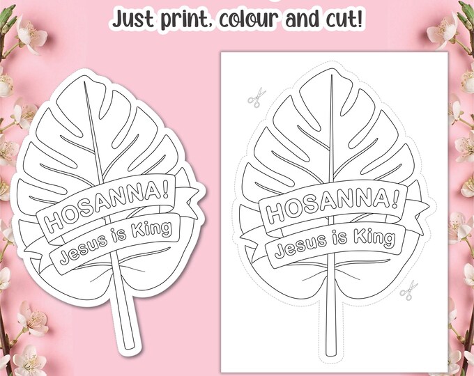 Palm Sunday Fan Craft for Kids Sunday School Bible Lesson, Palm Sunday ...