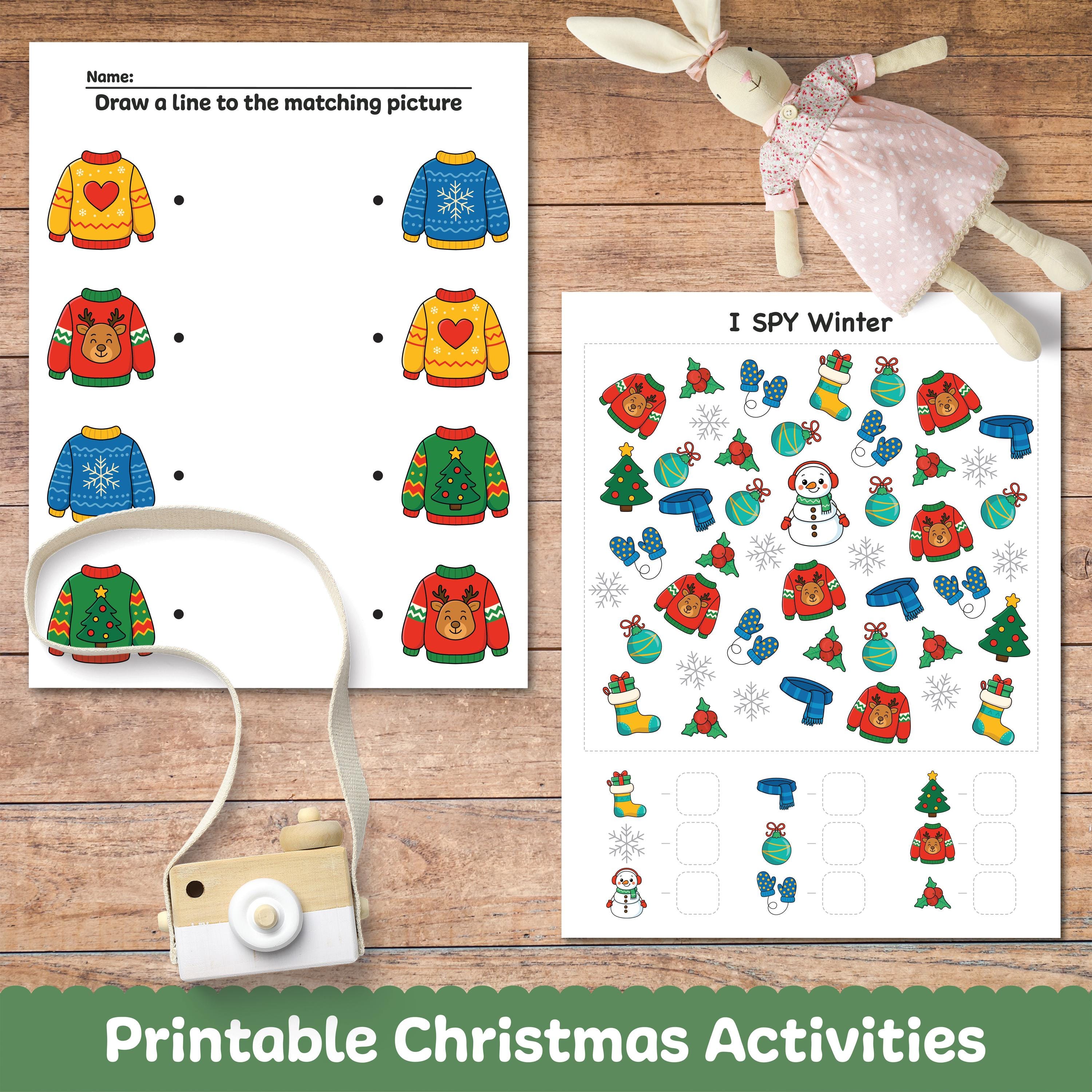 Christmas Activity Preschool, Instant Download, Dot-to-dot Snowman, I ...