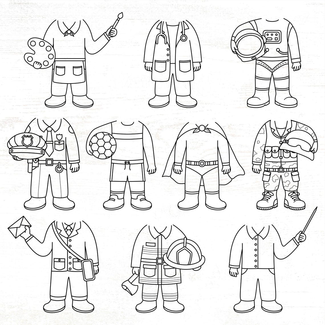 Coloring Page for Kids - Professions, Animals Coloring Pages ...